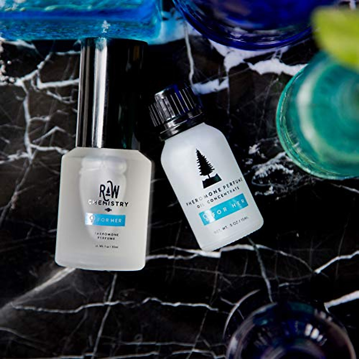 RawChemistry Pheromone Perfume Gift Set, for Her [Attract Men] - Elegance, Extra Strength Human Pheromone Formula 1 Fl. Oz