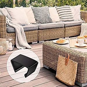 Blulu 50 Pieces Patio Furniture Clips Outdoor Furniture Sofa Clips 2.4 D x 1.4 W x 1.22 H Rattan Clamps Wicker Chair Fasteners, Connect The Sectional or Module Couch