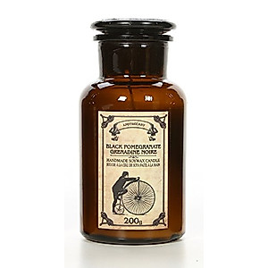 Hosley's 6.78 oz. Black Pomegranate Apothecary Soy Jar Candle