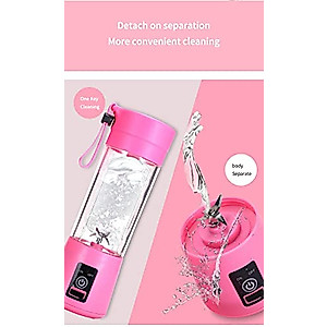 Portable Blender, Personal Mixer Fruit Rechargeable with USB, Mini Blender for Smoothie, Blue