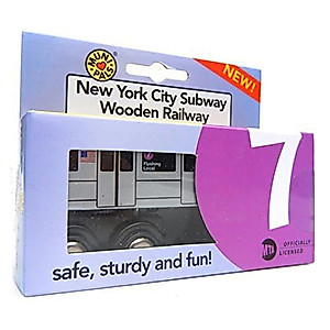 Munipals Wooden Railway NYC Subway Car 7