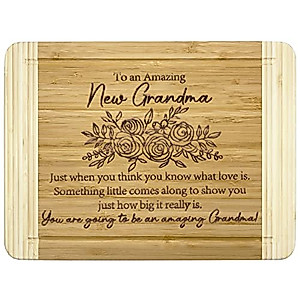New Grandma Gifts, Pregnancy Announcement Gift for Grandma Mom, Mother's Day Thanksgiving Christmas Gift for Grandma Mother, Engraved Cutting Board -You Are Going to Be An Amazing Grandma