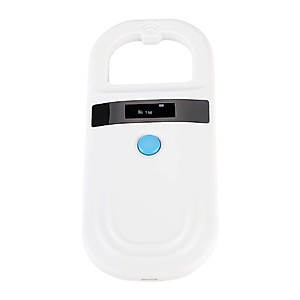 Zopsc Microchip Reader 134.2kHz 125kHz Pet ID Reader Rechargeable Universal Microchip Scanner for Animals 128 Tags Information Storage, Support Reading FDX-B (ISO11784 / 11785) and EMID Microchips