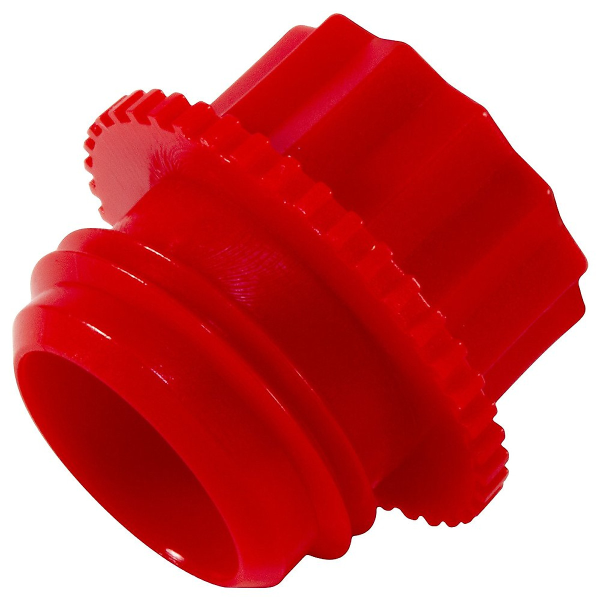 Caplugs 99394672 Plastic Threaded Plug for Pipe Fittings. P-28B, PE-HD, to Plug Thread Size 1/4 NPT", Red (Pack of 200)