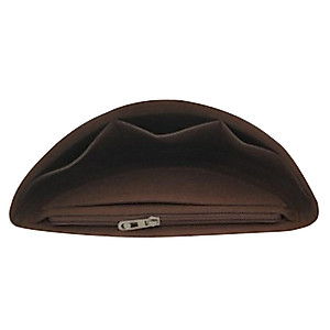 Purse Organizer Insert for Waistpack Inner Sleeve BUMBAG Lining Bag Storage Bag2047Dark brown