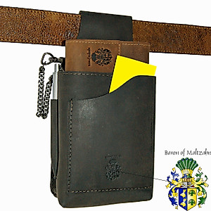 Baron of Maltzahn Waiter's Holster BETA of Brown Grassland Leather