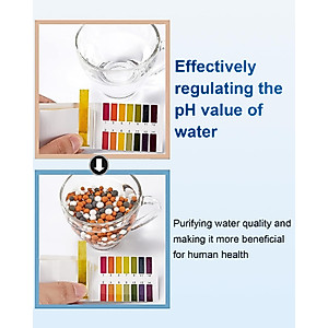 Luxsego Filter Beads fit for Filtered Shower Head, Replacement Showerhead Beans for Purifying Water, 5 oz Anion Mineral Balls Rejuvenate Dry Skin & Hair, 3 Kinds of Ionic Stones Refills Hand Shower