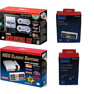 Nintendo SNES and NES Classic Mini Console Bundle