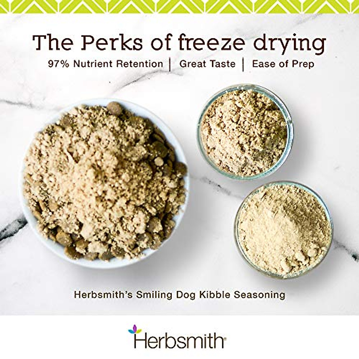 Herbsmith Kibble Seasoning – DIY Raw Coated Kibble Mixer - Dog Food Topper for Picky Eaters [Bundle of Beef & Duck]
