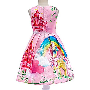 Dressy Daisy Girls Unicorn Pony Birthday Party Fancy Dress Up Clothes Costume Size 8 Pink 127