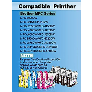 Kingway Compatible Ink Cartridge Replacement for LC-103XL LC103XL LC101 101XL for Brother MFC J870DW J450DW J470DW J650DW J4410DW J4510DW J4710DW J6720DW (10pack, 4BK, 2Y, 2M, 2C)