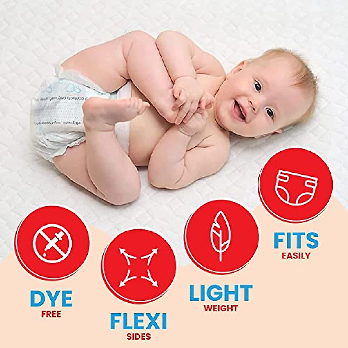 Smart Baby Diapers - Urinary Tract Infection Detection - Hypoallergenic - Paraben Free - Dye Free (Size 4, 80 Count)
