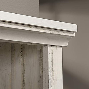 Sauder 5 Shelf Bookcase, White Plank Finish