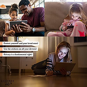 Webcam Cover Laptop Camera Stickers Dimmer for Electronics LED Light Phone Sticker Premium Prints 50 Stickers