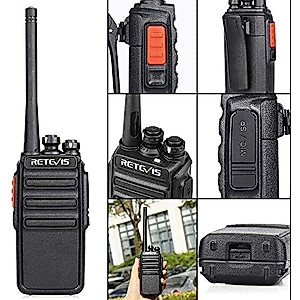 Retevis H-777S Long Range Walkie Talkies,2 Way Radios for Adults,Rechargeable Two Way Radio,VOX Hands Free Durable Strong Signal,Security Church School Business (10 Pack)