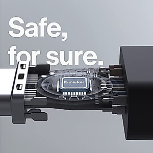 iVANKY Thunderbolt 3 Cable 2.3ft USB C Data Transfer Cable 40Gbps, 100W PD Charging，8K@30Hz Thunderbolt Cable for iPhone 16/16 Pro/16 Plus/16 ProMax, iPhone15, Type-C MacBooks, Dell, iPad Pro, Docking