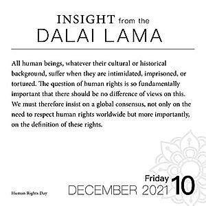 Insight from the Dalai Lama 2021 Day-to-Day Calendar