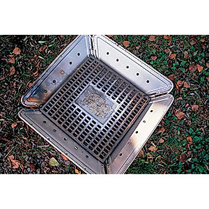 Snow Peak Fireplace Coal Bed - Charcoal Grill Tool - Evens Cooking Temperature - Steel - 8.6 Ibs - Large