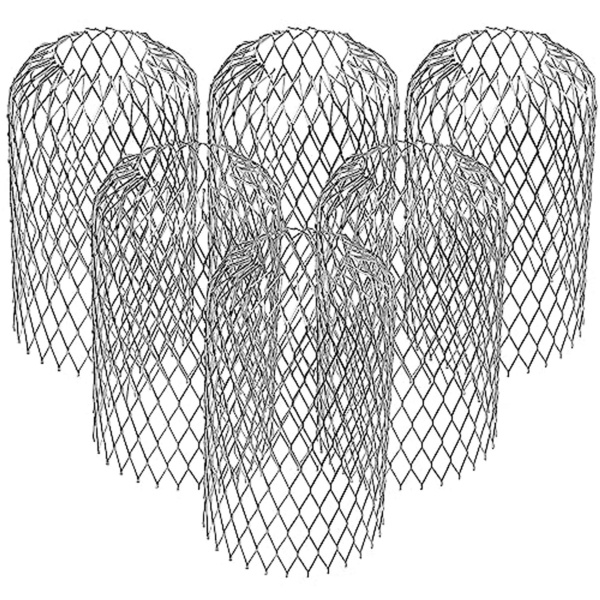 DOITOOL 6 Pack Gutter Downsport Guards 3 Inch Expandable Aluminium Filter Strainer, Leaf Filter Gutter Strainer Gutter Downspout Protectors, Stops Blockage from Leaves and Debris