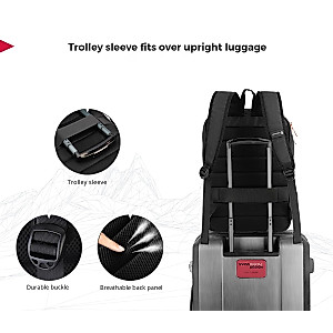 Swissdigital Katy Rose Laptop Backpack Purse For Women，With USB Charging Port Computer Work Backpack ,Fits 15.6Inch Laptop Travel Casual Bag