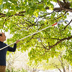 EZ Smart Extension Pole 21ft & Beyond Reach, 1 to 16 ft Extension Pole with The Option to go Beyond with Our add-a-Pole Section, Compact Segments Adjust to The Length You Need/Lightweight and Sturdy