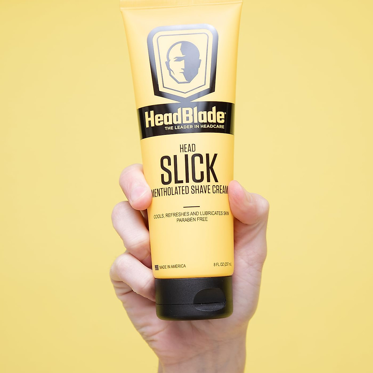 HeadBlade ATX Razor and HeadSlick Shave Cream (8 oz) Bundle - No more Nick, Cuts, or Razor Burns