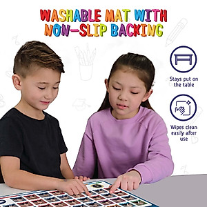 merka Kids Placemat Educational Placemats Kids Placemats for Dining Table Silicone Placemat Presidents of The United States Kids Learning Placemats for Dining Table