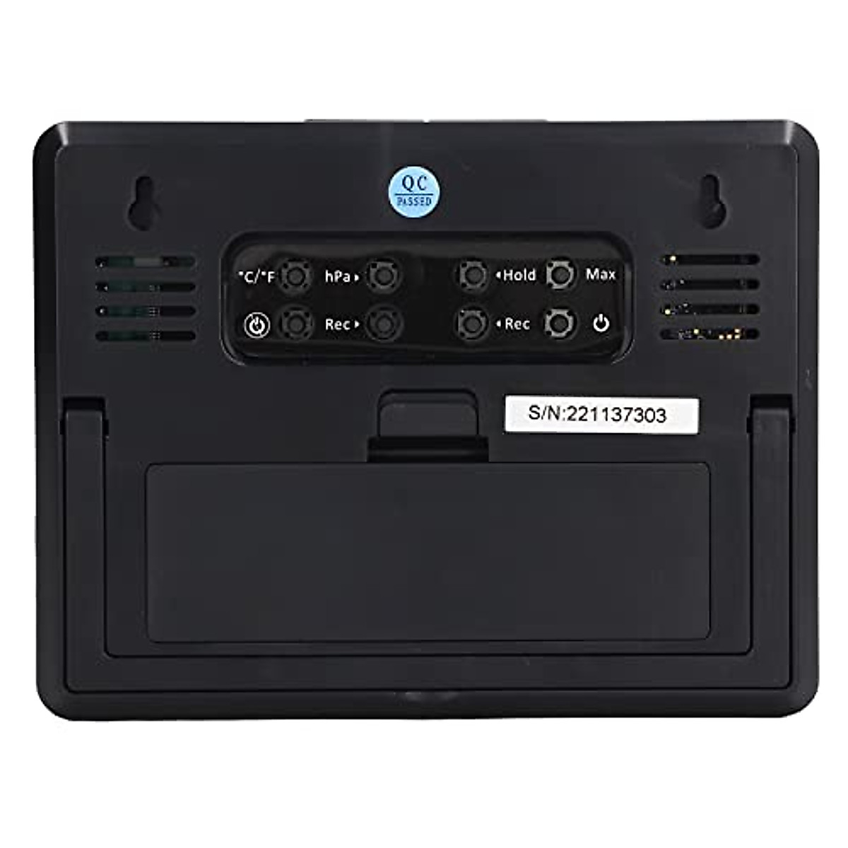 Indoor CO2 Monitor, Historical Data Record 6 in 1 Multifunction Automatic Brightness Adjustment High Accuracy Carbon Dioxide Detector IP40 for Classrooms