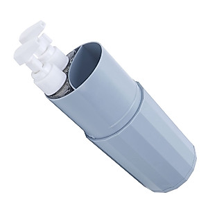 Garosa Toothbrush Cup Travel Portable Toothbrush Holder Multifunction Travel Cup Organizer Including 300ml Tooth Cup 45ml 30ml Travel Bottle for Traveling Camping Business Trip School