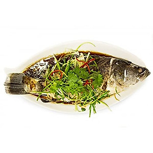 Home Products Essentials Microwavable Fish, Pasta and Veggie Steamer, with Steam Vent, BPA Free, 11.5 x 8 (832)