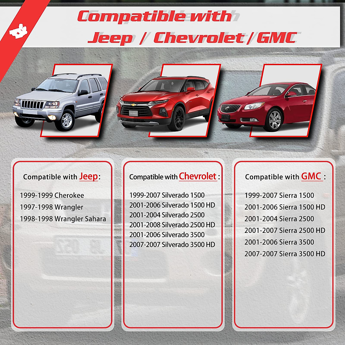 OTUAYAUTO 8PCS Tailgate Handle Clip, Lock Rod Clip Replacement for Chevy Silverado 99-09, GMC Sierra 99-09, Left and Right Side Replace OEM: 88981030, 88981031