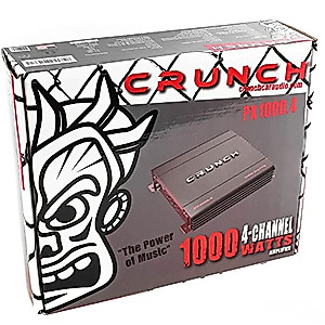 New Crunch PX-1000.4 4 Channel 1000 Watt Amp Car Stereo Amplifier + Wiring Kit