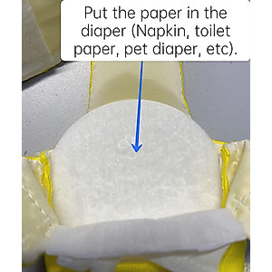 HEZHUO Duck Diapers, Chicken Diapers, Special Diapers for Poultry, Chicken, Duck and Goose Waterproof, Adjustable, Washable and Reusable Diapers (0.2kg-o.25kg)