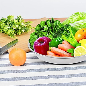 BEENIFIC Deep Dish Pizza Pan,Stainless Steel Pizza Tray Pizza Pan for Oven10-12-14-16Inch (14x1.8inch)