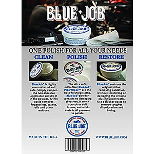 Blue-Job® Chrome Polish - Perfect for Your Motorcycle! One Polish for All Your Needs