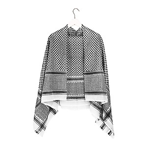 PURFUN Men Boys Large Arab Shemagh Turban Bandana Headscarf Breathable Soft Muslim Hijab Headband Shawl Keffiyeh Arabic Scarf Headcover