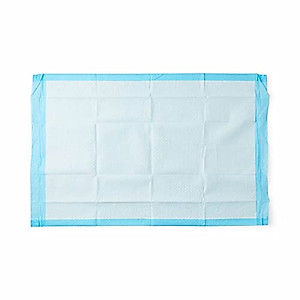 Medline Light Absorbency Disposable Underpads, Quilted Fluff Core, 23" x 36'', 50 Count