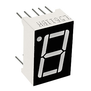 uxcell Common Anode 10 Pin 1 Bit 7 Segment Display 0.75 x 0.5 x 0.31 Inch 0.5" Red LED Display Digital Tube 10pcs
