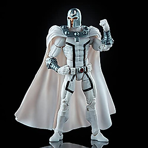 Marvel Hasbro Legends Series X-Men 6-inch Collectible Magneto Action Figure Toy, Premium Design and 2 Accessories, Ages 4 and Up, White
