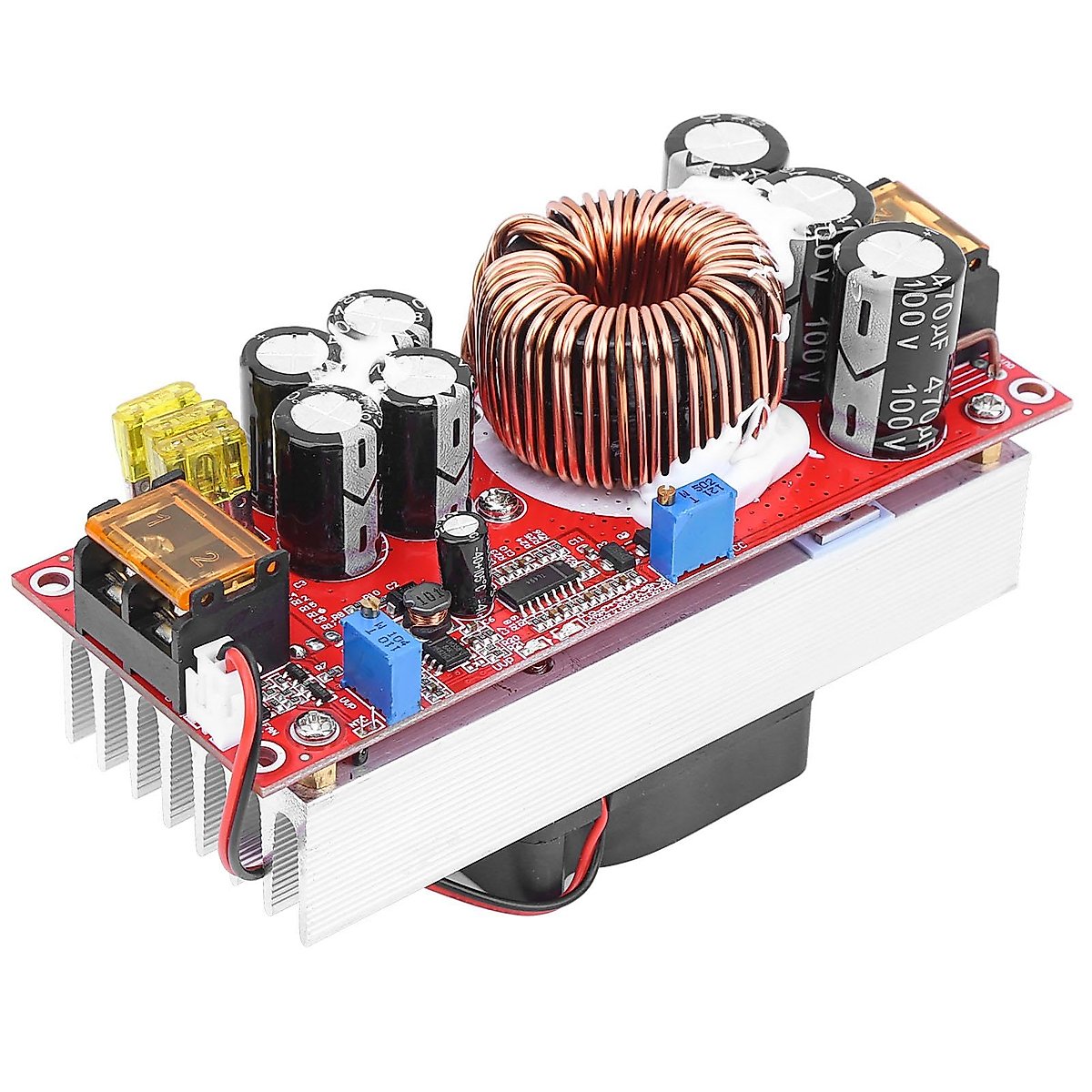 Boost Module, DC-DC 10-60V to 12-97V 1500W 30A Voltage Step Up Converter Boost Constant Voltage Constant Current Power Supply Module