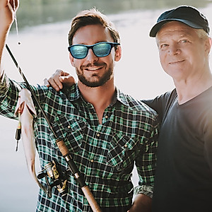 4 Pieces Polarized Sports Sunglasses for Men Driving Cycling Fishing Sun Glasses Men Sports with UV Protection