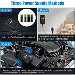 2 Pack Car Rodent Repellent Under Hood,Rodent Deterrent for Cars,Rat Repellent for Car to Keep Rodents Out of Car,Battery Operated Squirrel Repellent Rodent Repellent for Car Engines RV Garage