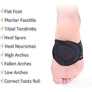 Arch Support,6 Pairs Compression Fasciitis Cushioned Support Sleeves, Plantar Fasciitis Foot Relief Cushions for Plantar Fasciitis, Fallen Arches, Achy Feet Problems for Men and Women
