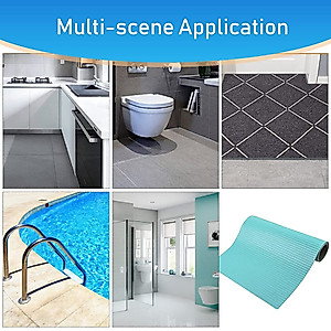 YUEWO 2 Rolls Swimming Pool Ladder Mat, Non-Slip Pool Step Mat, Protective Pool Ladder Pad Step Mat with Non-Slip Textur for Above Ground Swimming Pool Steps (Green, 9x36in)