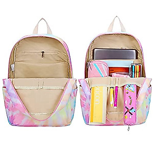 CAMTOP Girls Backpack with Lunch Box set Teen Backpack for School Bookbag