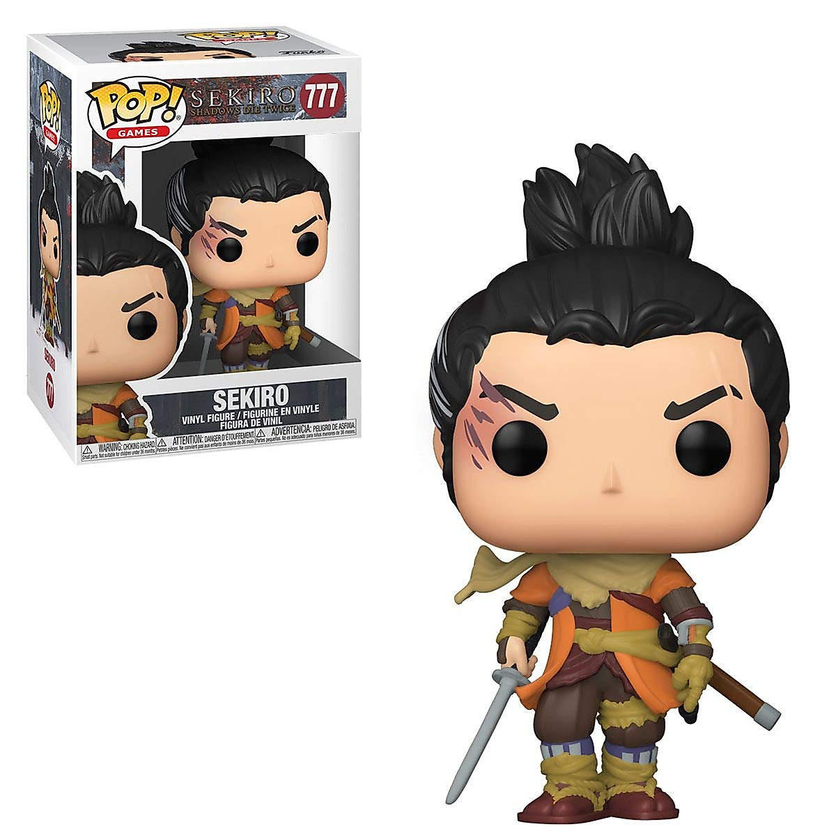 POP Sekiro - Sekiro Funko Pop! Vinyl Figure (Bundled with Compatible Pop Box Protector Case), Multicolored, 3.75 inches