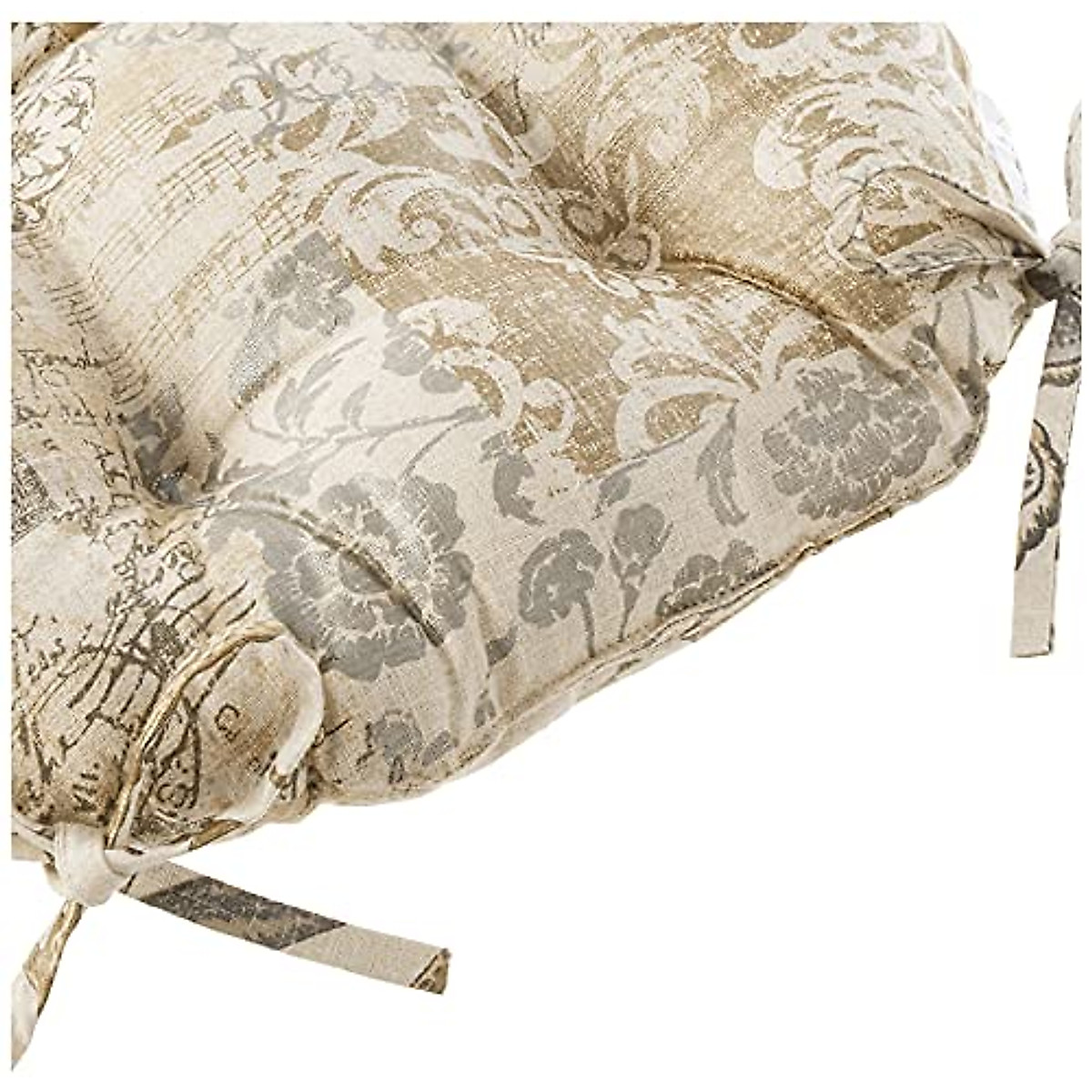 Pillow Perfect Documented Vermeil Reversible Chair Pad (Set of 2),Gold