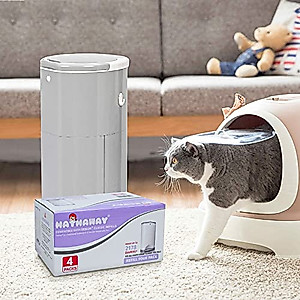 Refills Compatible with Dekor Classic Diaper Pail Refills 4 Pack Diaper Pail Liners Lavender Scent