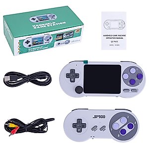 3-inch Data Frog SF2000 HD Arcade Game Console, Handheld Game Console for Kids Adults, with 1500mAh Battery 6000 Classic Games Supports Multiple emulators (Dual-Player Mode)