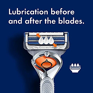 Gillette SkinGuard Men's Razor Flex Handle + 4 Blade Refills